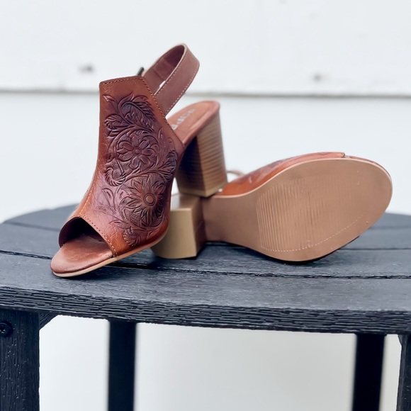 Roper | Shoes | Roper Mika Heel Tooled Leather | Poshmark